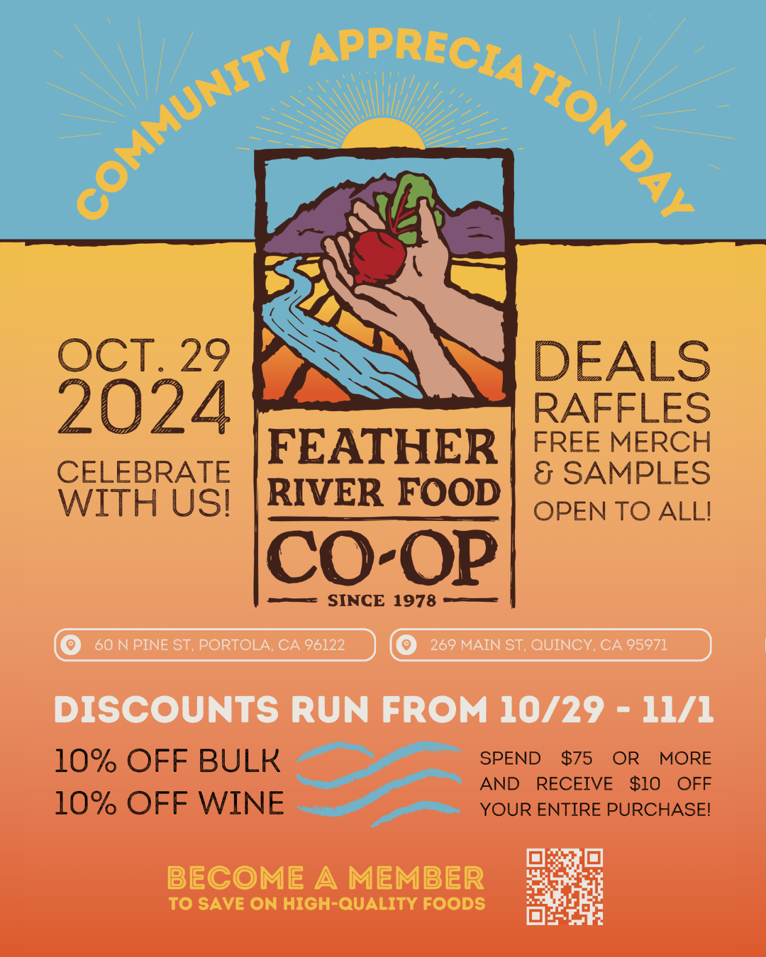 Feather River Food Coop - Community Appreciation Day is 10/29